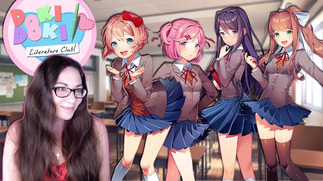 Adorably Cute Dating Simulator Game? | Doki Doki Literature Club! Pt. 1 ...