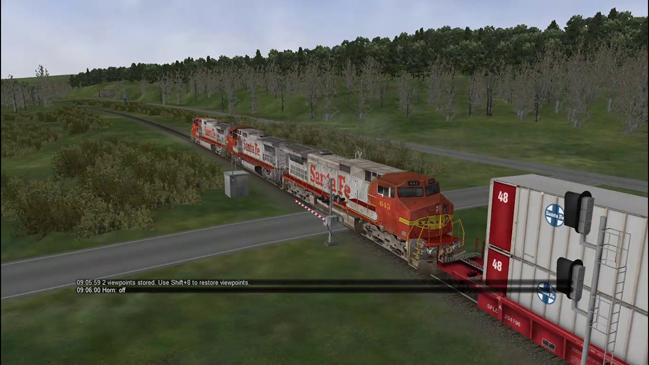 SANTA FE Q TRAIN-OPEN RAILS TRAIN SIMULATOR. - YouTube