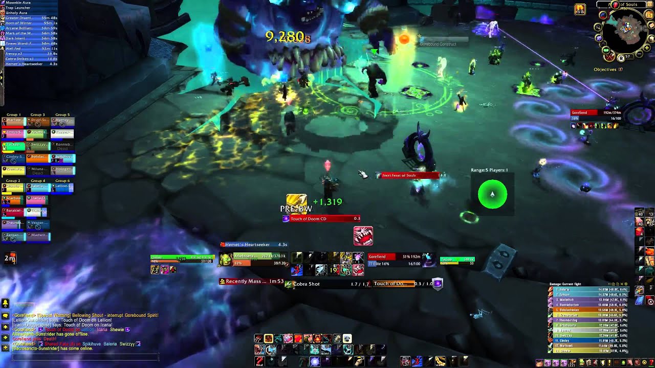 Heroic Hellfire Citadel Gorefiend Hunter PoV - YouTube