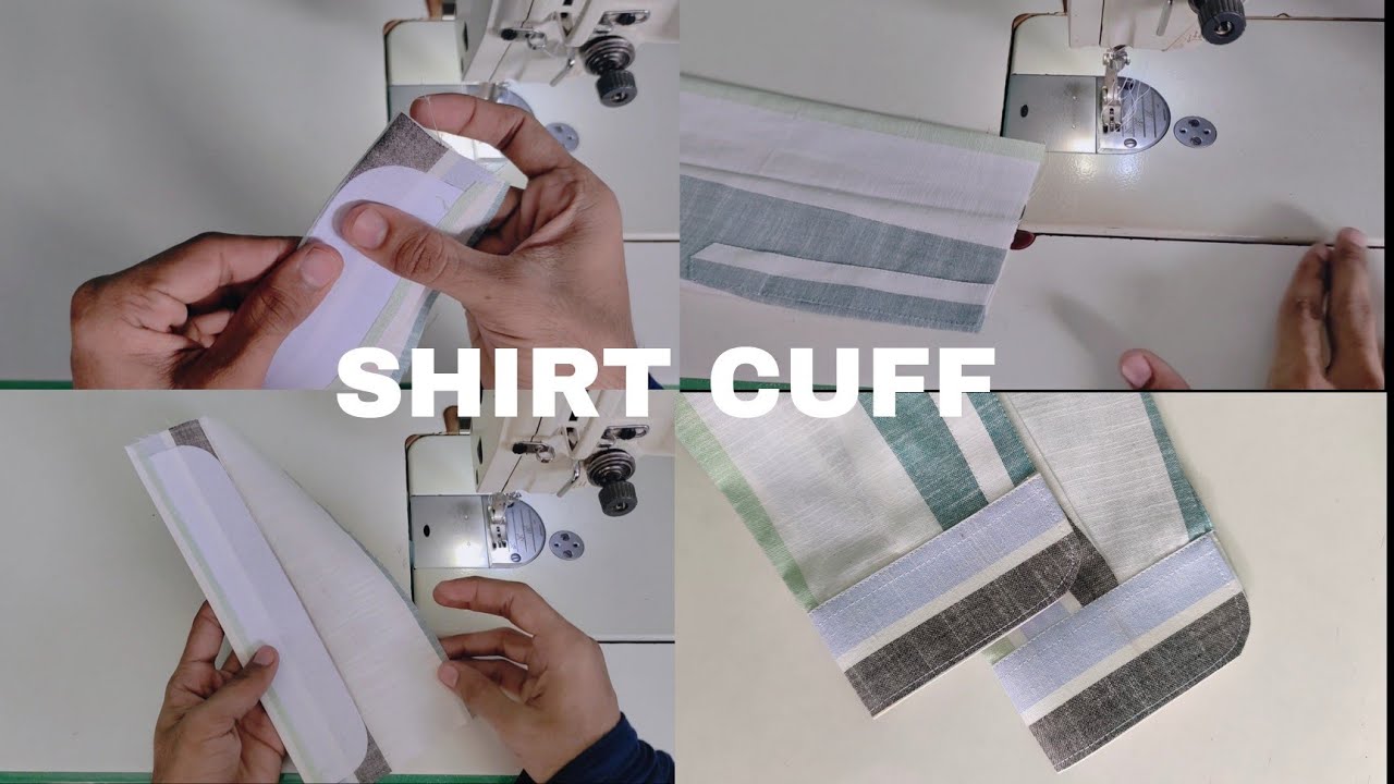 Shirt Cuff Stitch Tutorial in Easy Way | How to Stitch Gents Shirt cuff ...