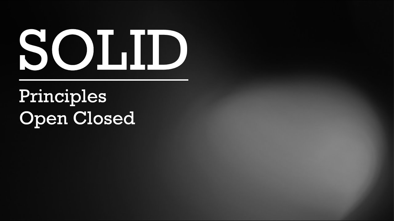 SOLID (Open Closed) Açıklık Kapalılık JAVA Örneklemeli - YouTube