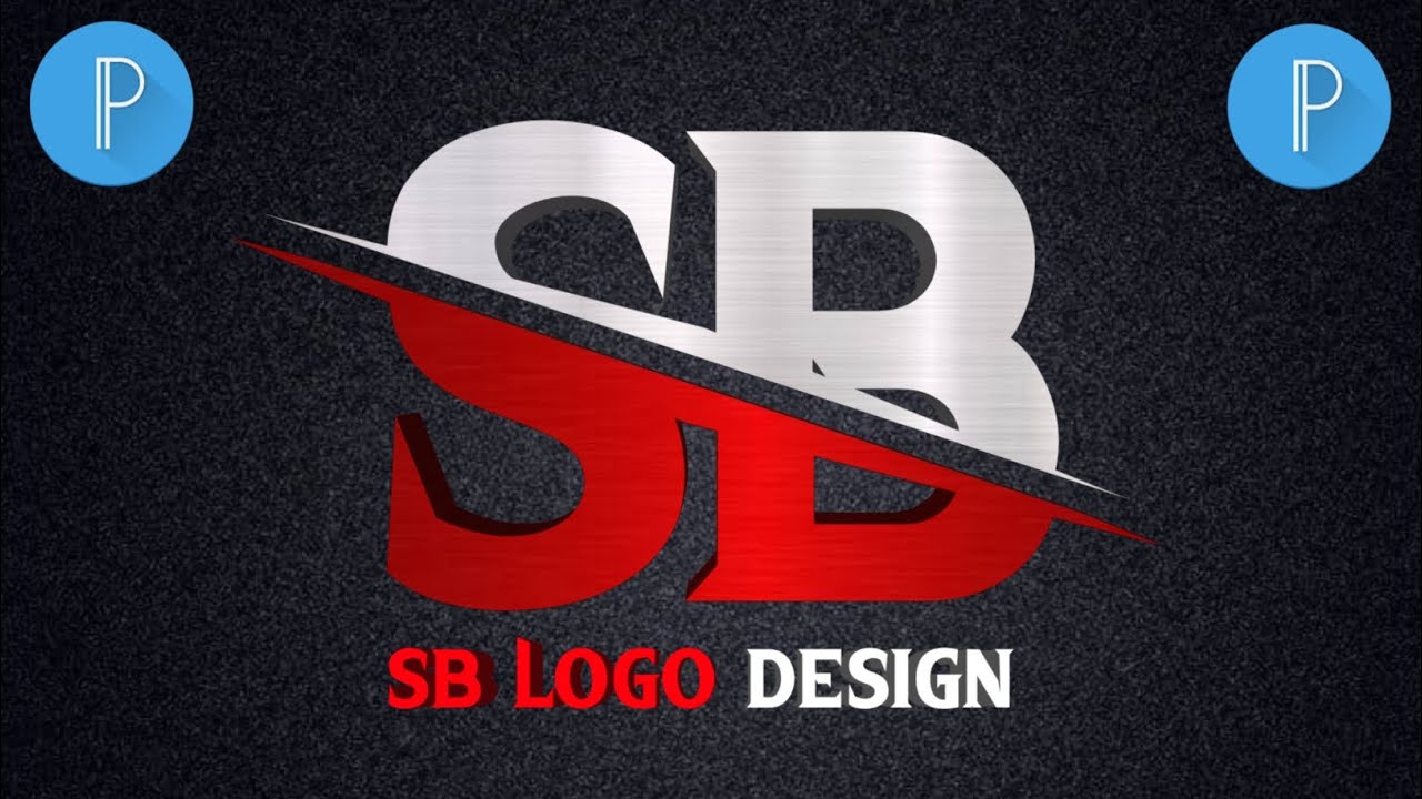 SB Logo Design On Android Phone | SB logo Design Pixellab | Pixellab ...