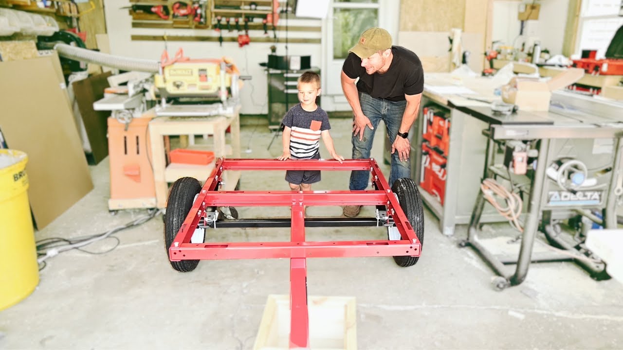 Building a $399 cargo trailer from Harbor Freight. - Assembly - YouTube