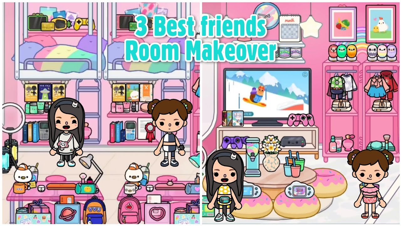 Toca Life World 3 Best friend Room Makeover 😍💕 | Toca Boca | NecoLawPie ...