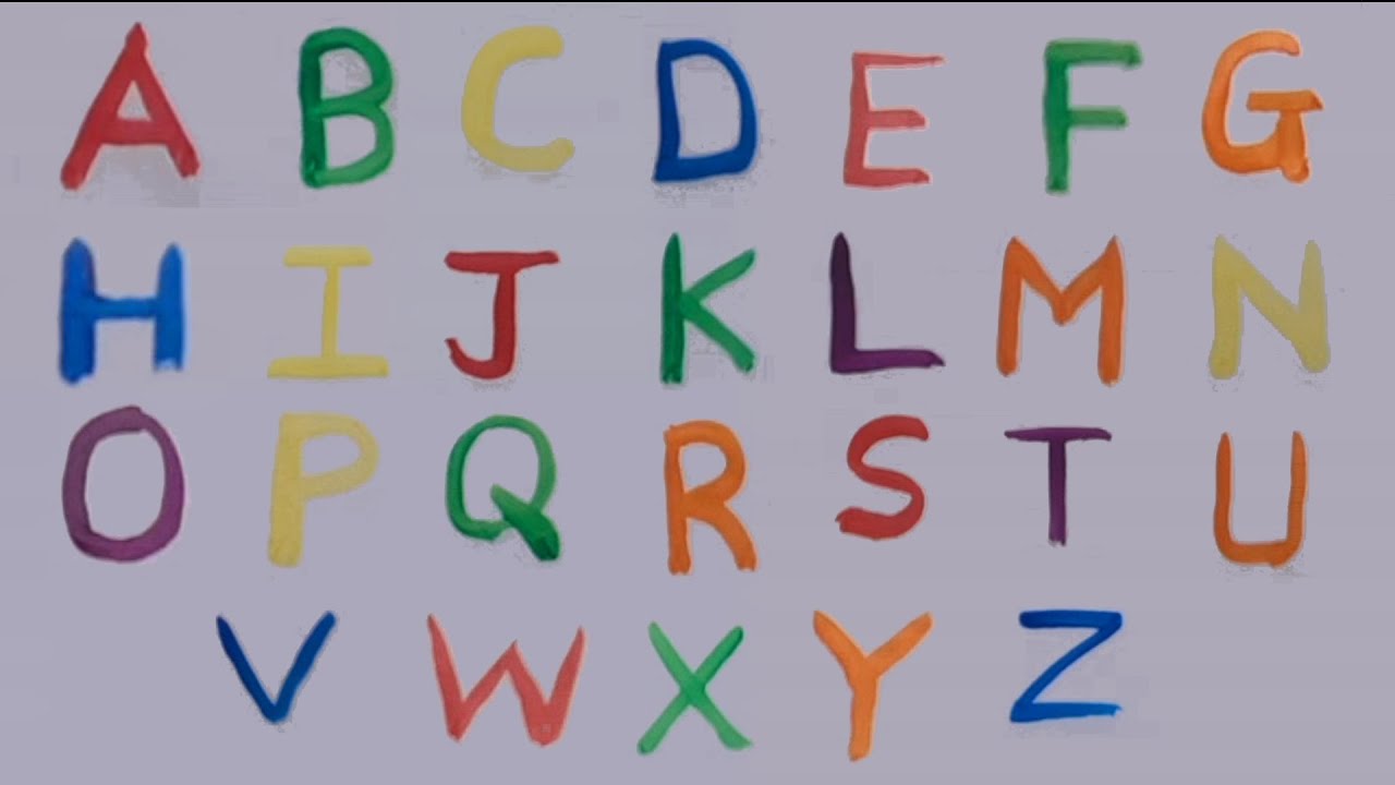 Painting ABCD Single Letter At a Time - YouTube