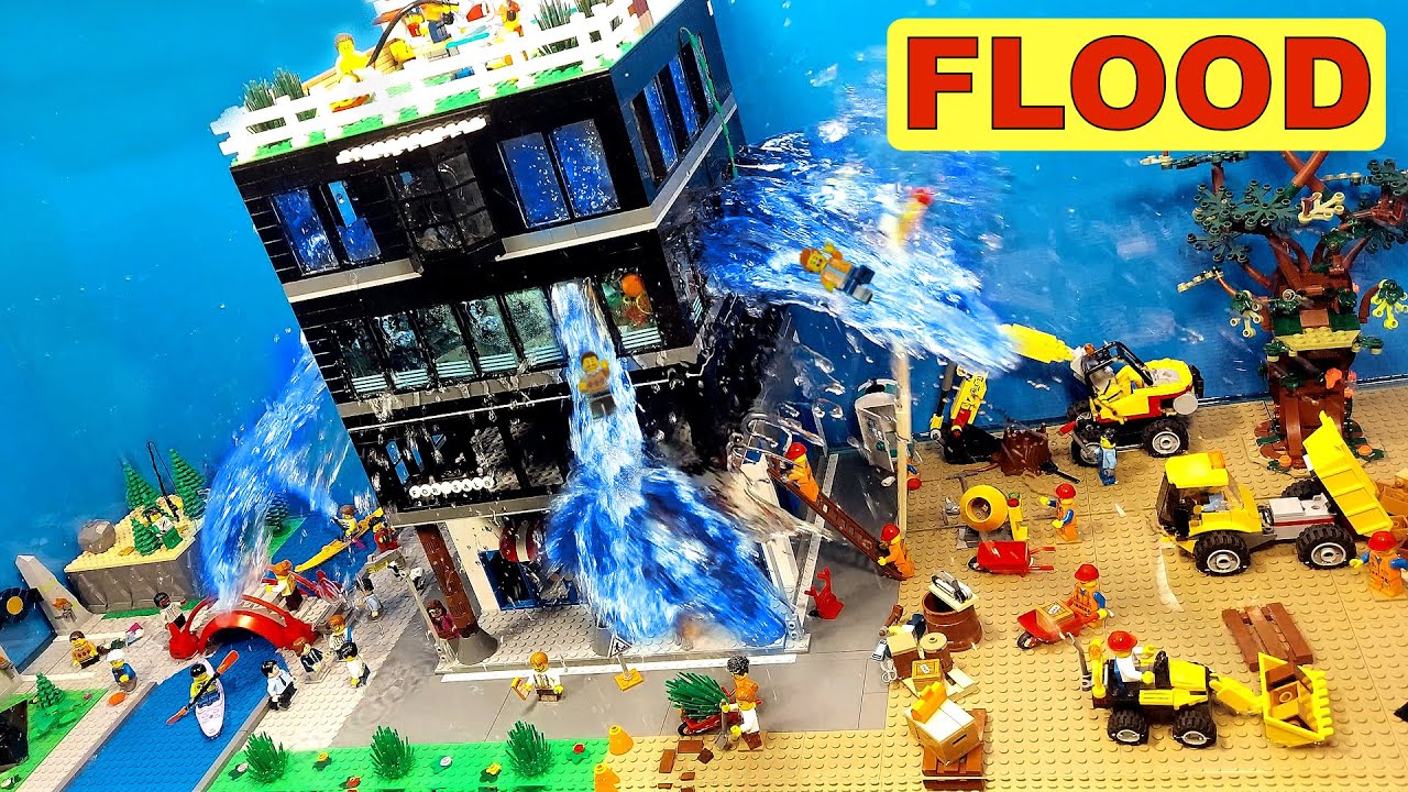LEGO FLOOD - SKYSCRAPER Flooding EVOLUTION - DISASTER Action MOVIE - ep ...