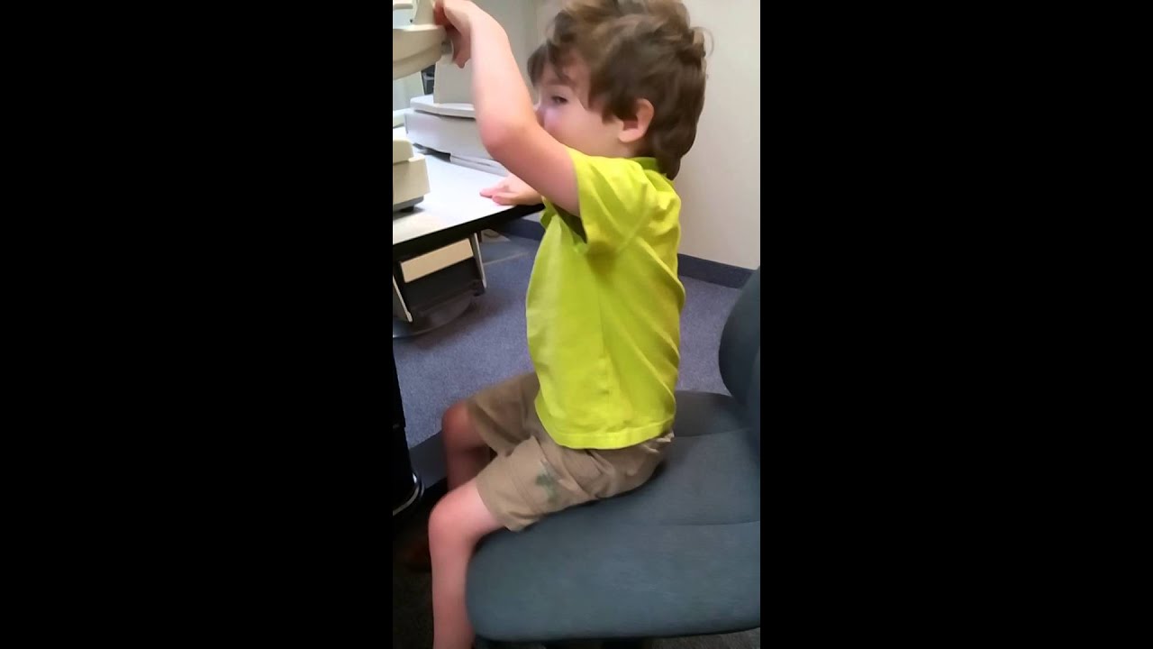 Autistic Child at Eye Doctor for the First Time - YouTube