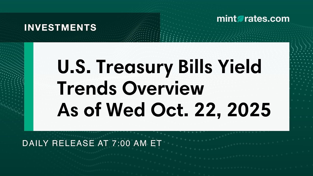 US Treasury Bills Yield Trends Overview for Wed, Oct 22, 2025 - YouTube