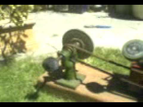 Small Jap two stroke O model air cooled stationary engine 34cc - YouTube