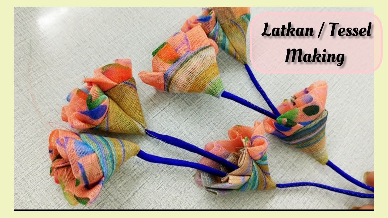 How to make simple latkan || Beautiful latkan making || Blouse and ...