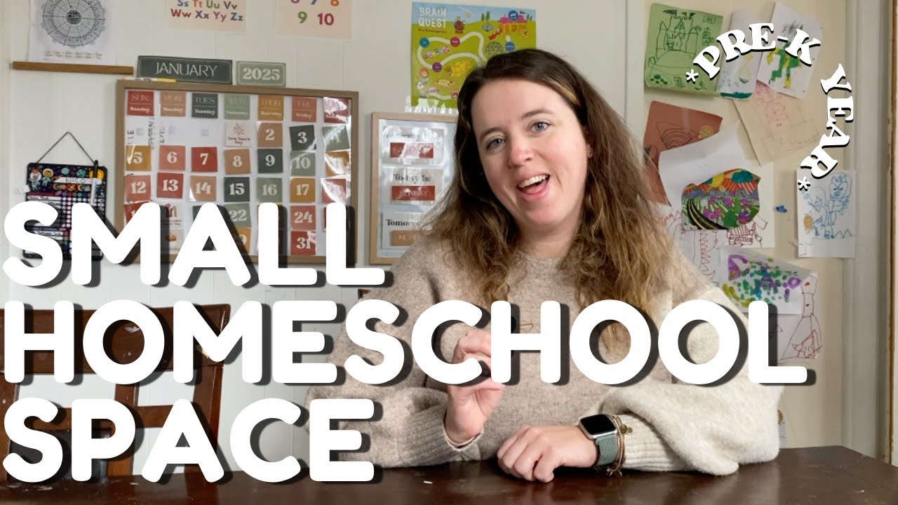 SMALL SPACE HOMESCHOOL TOUR l Pre-K Homeschool set up! - YouTube