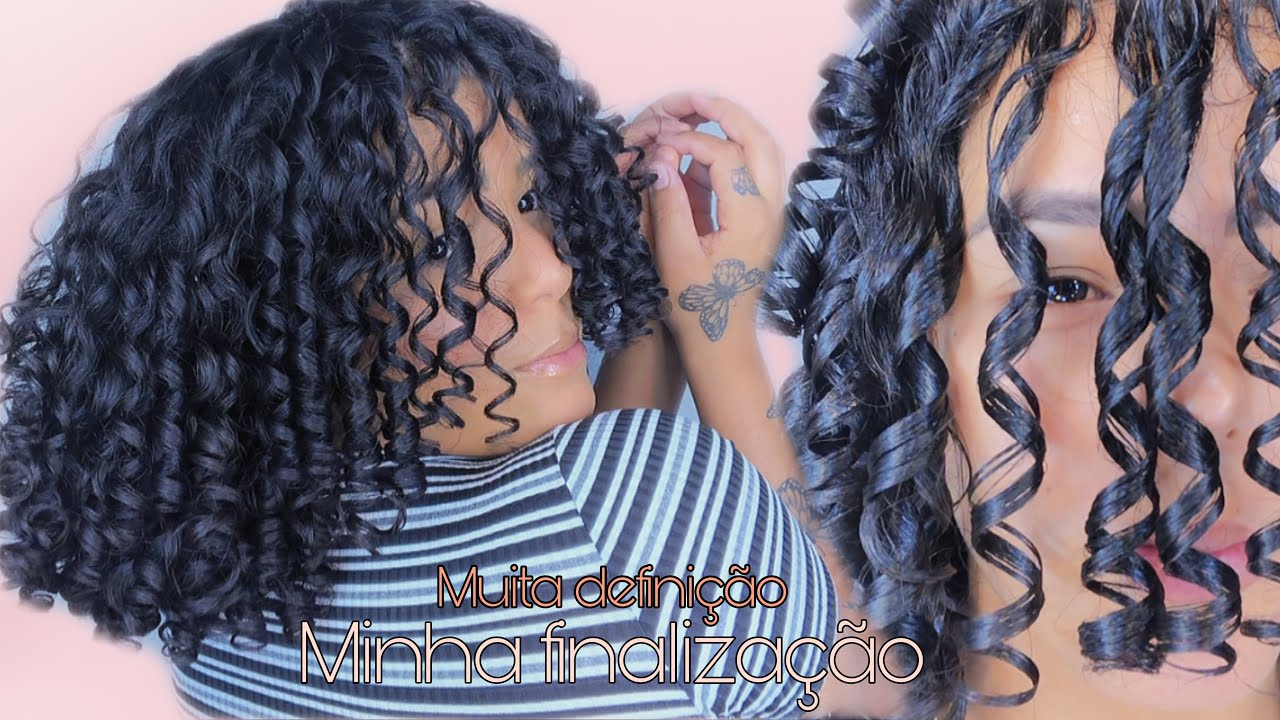 Minha finalização cachos 3b muita definição 🌸 - YouTube