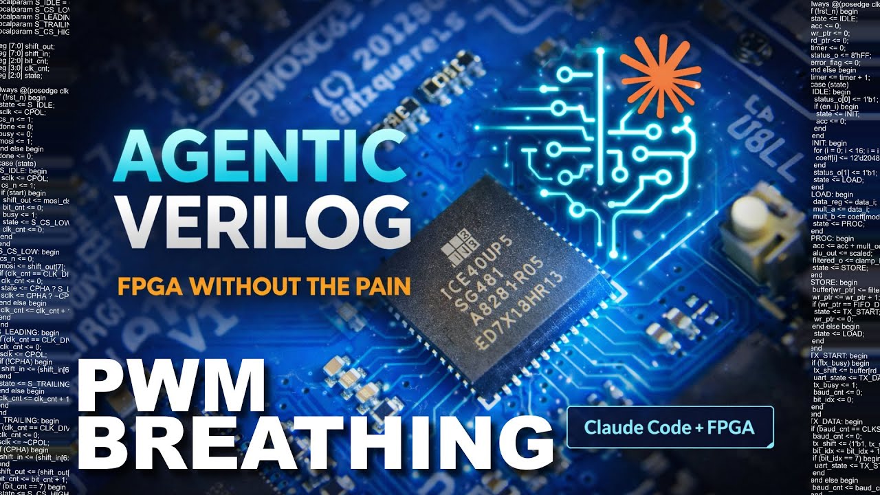 Smooth LED Breathing Effect with PWM on FPGA | Agentic Verilog #3 - YouTube