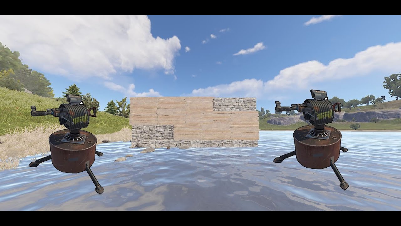 Rust Hidden auto turret/trap base! BUG #rust #tipsrust - YouTube