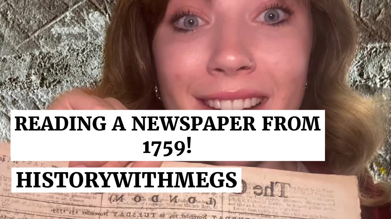 Reading a REAL Georgian Newspaper from 1759!! 😍 - YouTube