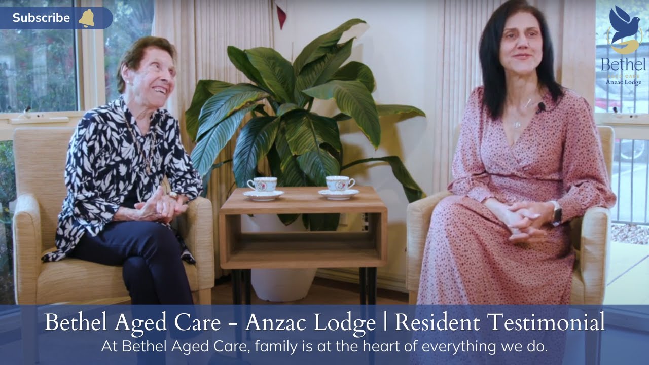 Bethel Aged Care - Anzac Lodge | Resident Family Testimonial - Maria ...