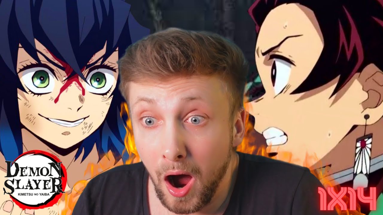 INOSUKE VS TANJIRO!! - Demon Slayer 1x14 REACTION - YouTube