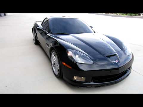 2008 Chevrolet Corvette Z06 Black Custom Exhaust For Sale in Scottsdale, AZ
