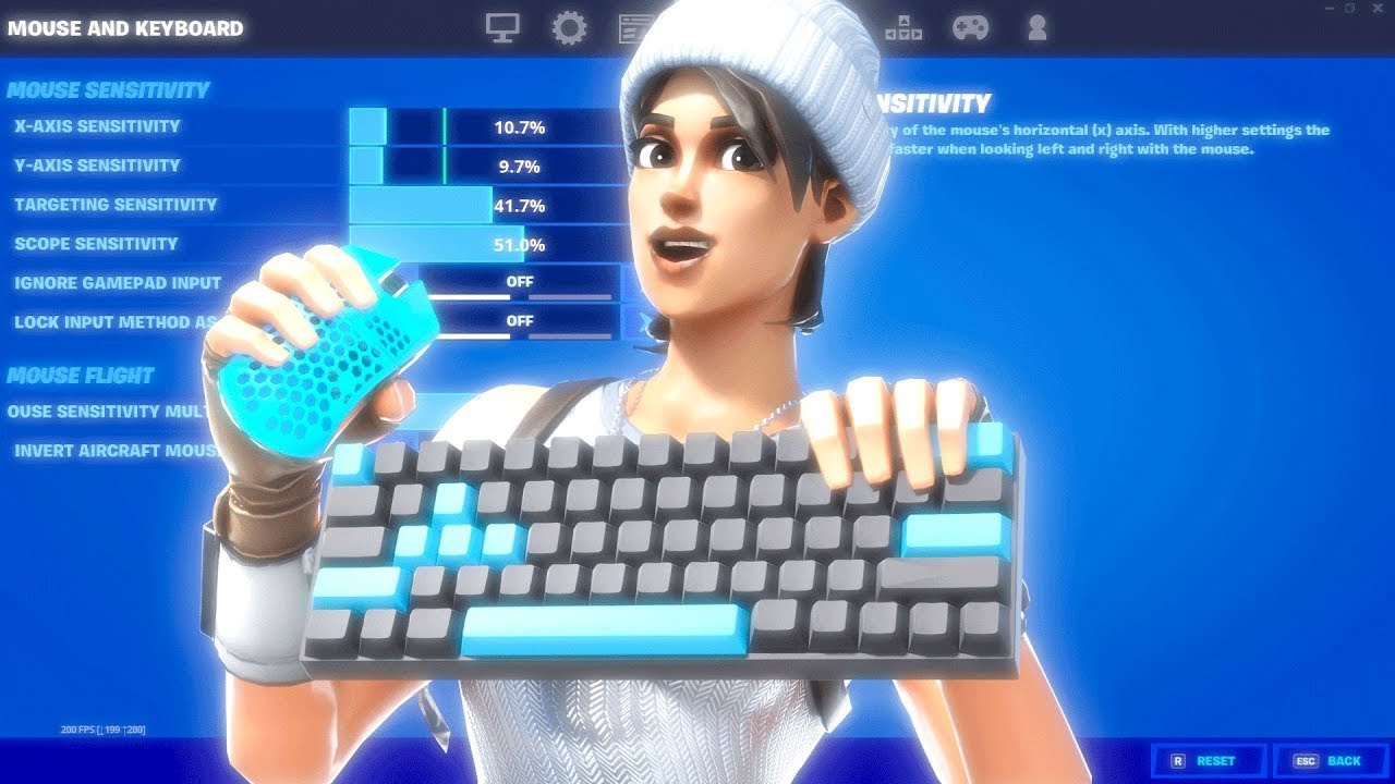 The New Best Keyboard And Mouse Settings Fortnite Season 3 Youtube