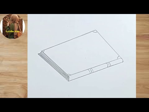 How to draw a book step by step very easy/simple book drawing/किताब का ...