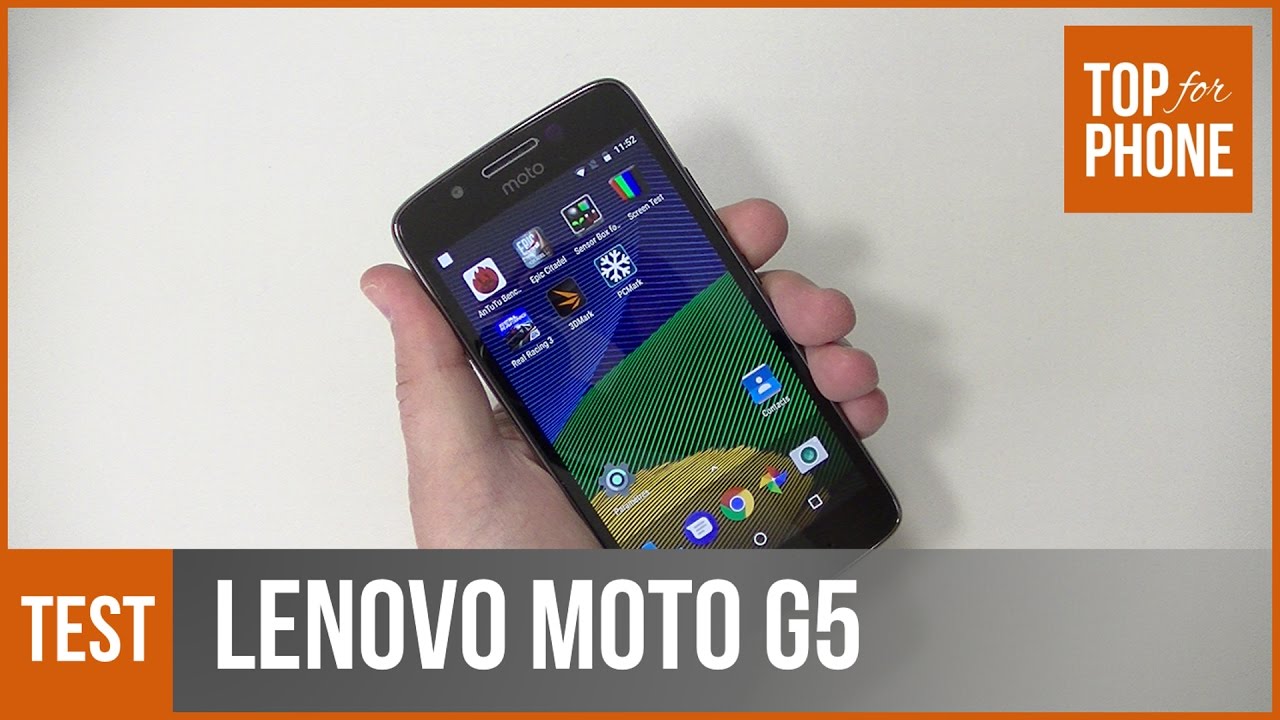 LENOVO MOTO G5 - test par Top-For-Phone.fr - YouTube