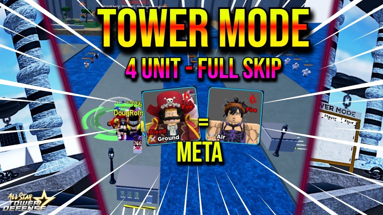 ESSA É A MELHOR FORMA DE UPAR TOWER MODE ALL STAR TOWER DEFENSE - YouTube