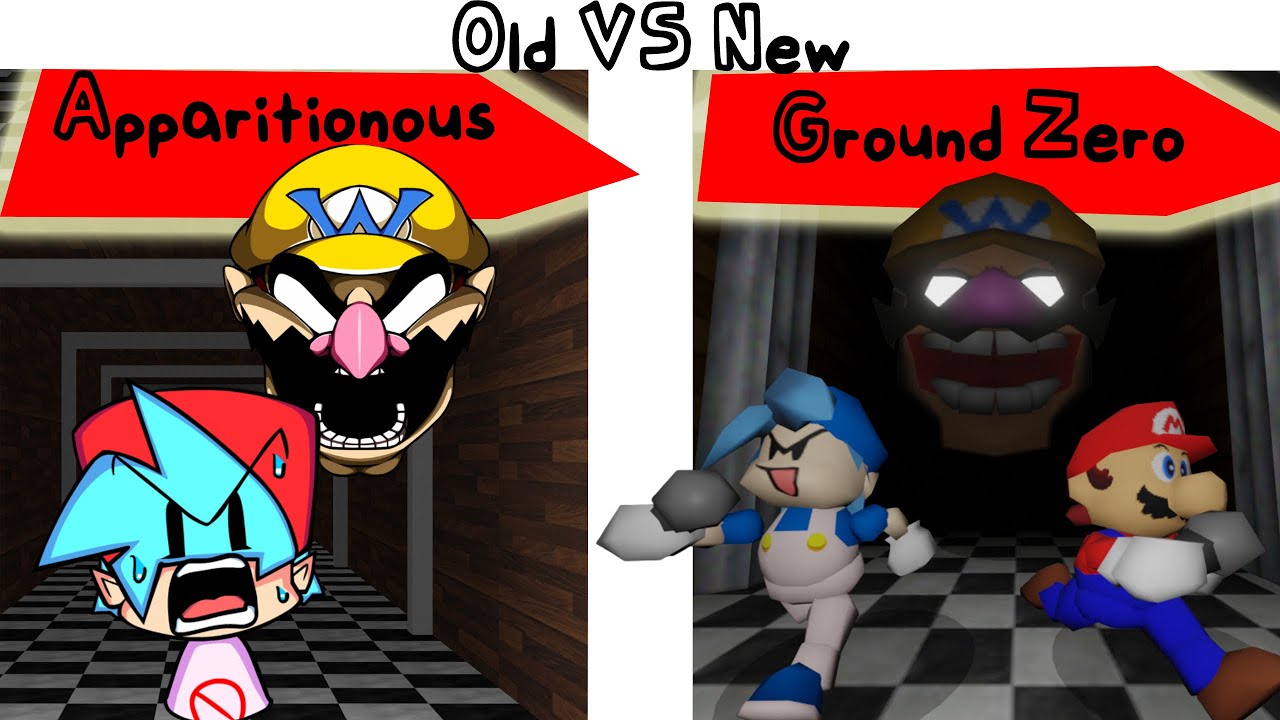 Apparitionous | Ground Zero || VS Mario FNF Port & Monday Night Misery ...