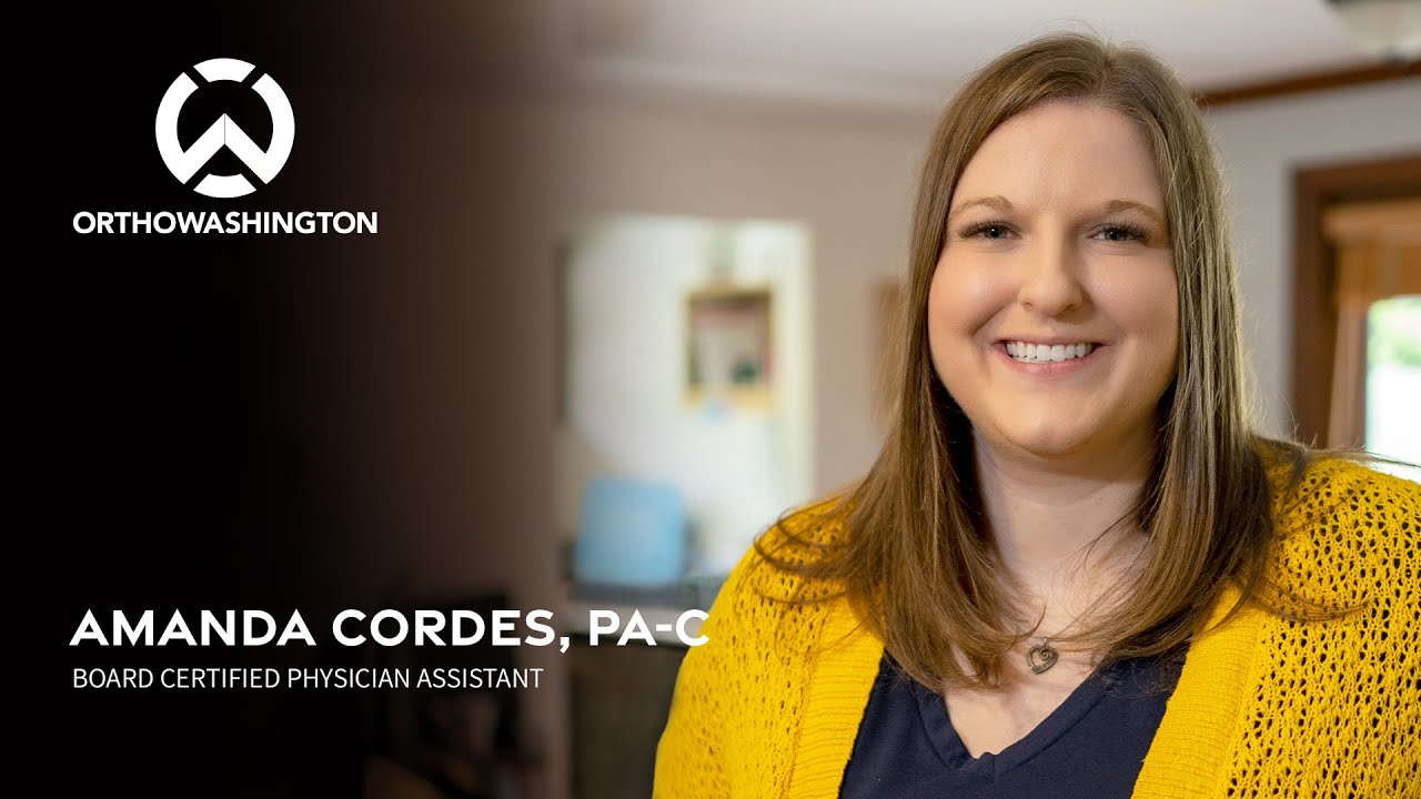 Amanda Cordes, PA – PROVIDER OrthoWashington - YouTube