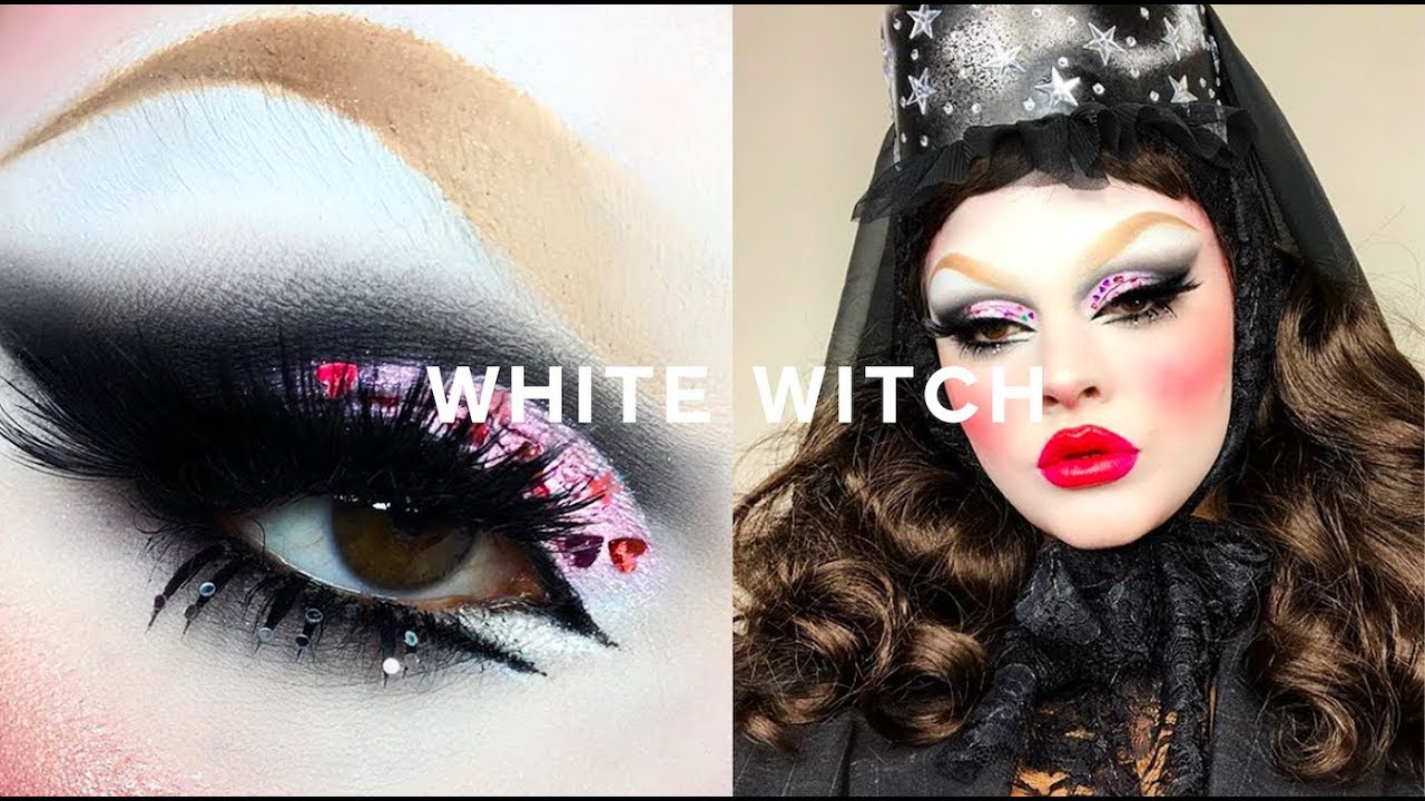 WHITE FACE WITCH DRAG MAKEUP TUTORIAL | Lucy Garland - YouTube