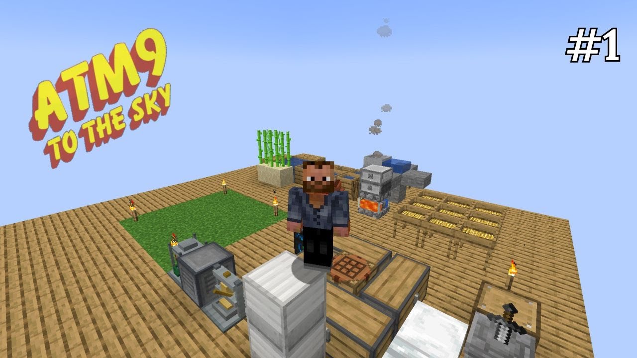 On commence le Modpack ATM 9 To the sky ! #1 - YouTube