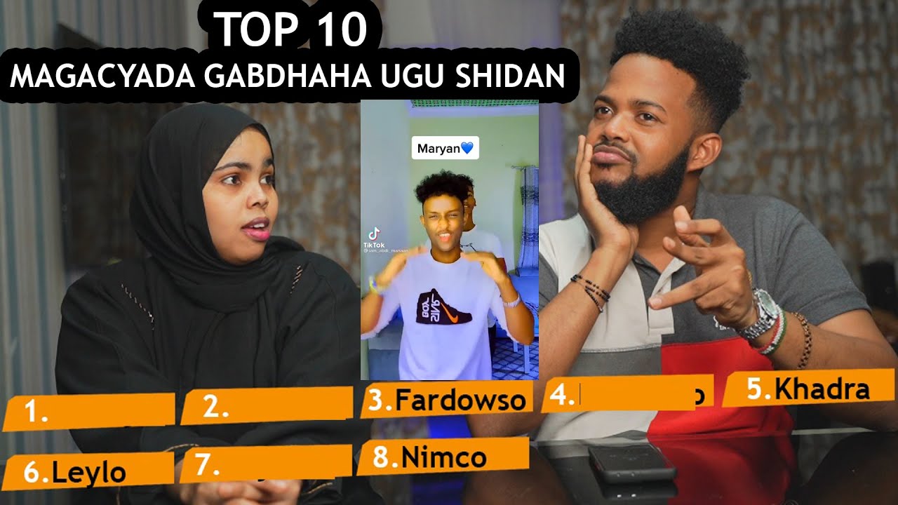 MY TOP 10 MAGACYADA GABDHAHA UGU SHIDAN - YouTube