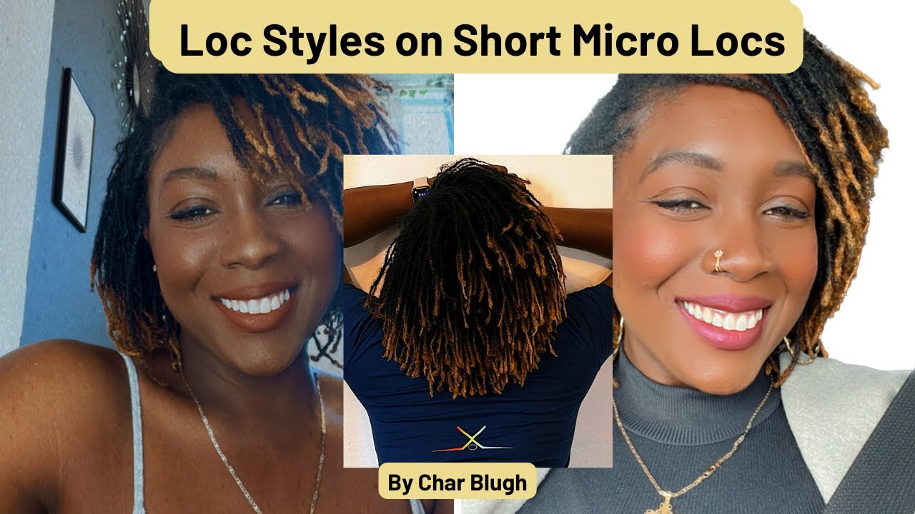 Loc Styles on Short Micro Locs - YouTube