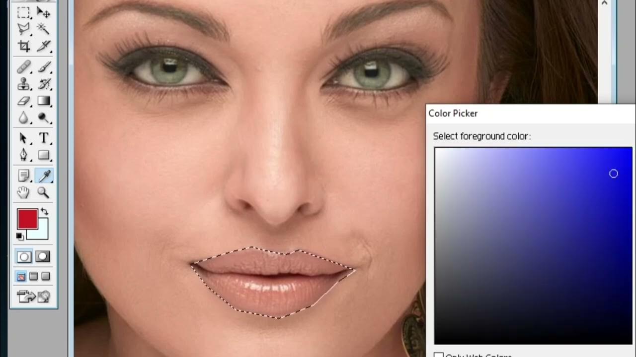 Lipstick Color Change Tutorial | Photoshop | Beginner's #photoshop ...