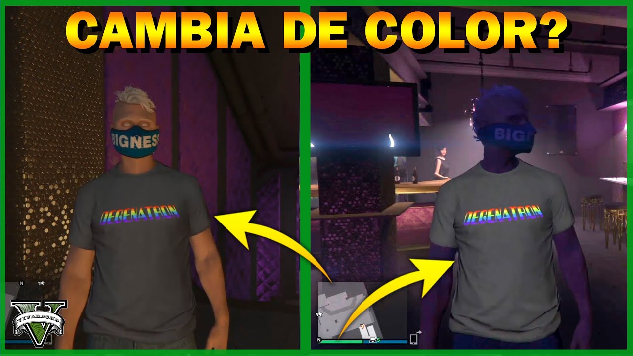 LA CAMISETA DEGENATRON LOGO CAMBIA DE COLOR? | GTA V Online - YouTube