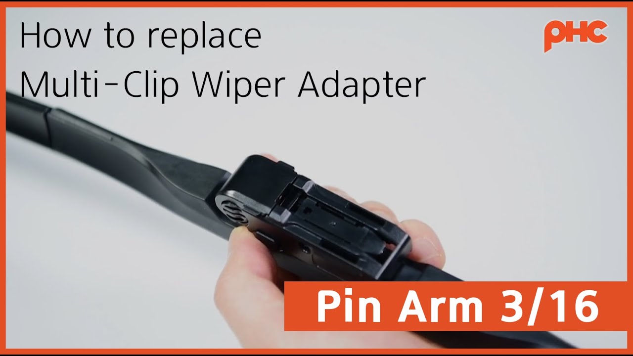 PHC | How to replace Multi-Clip Wiper Adapter (Pin Arm 3/16) - YouTube