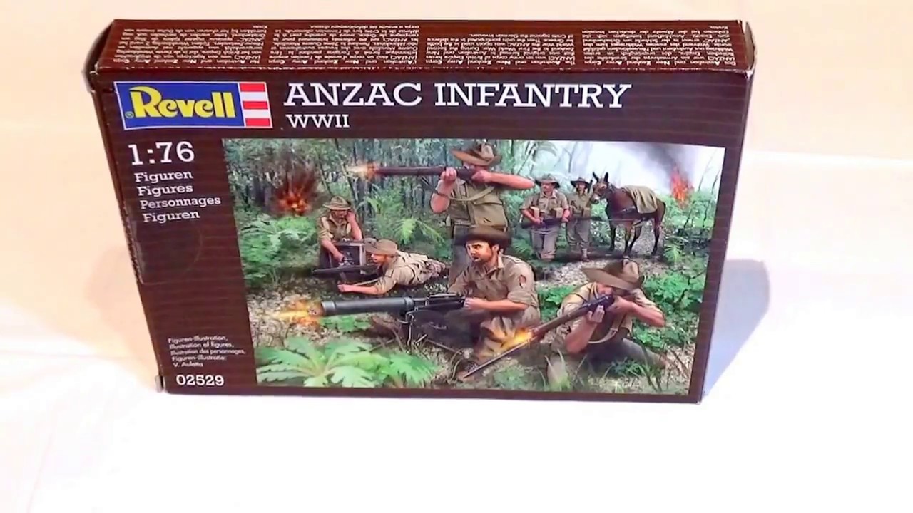 Plastic Soldier Review: REVELL (MATCHBOX) 1:76 WW2 ANZAC Infantry - YouTube