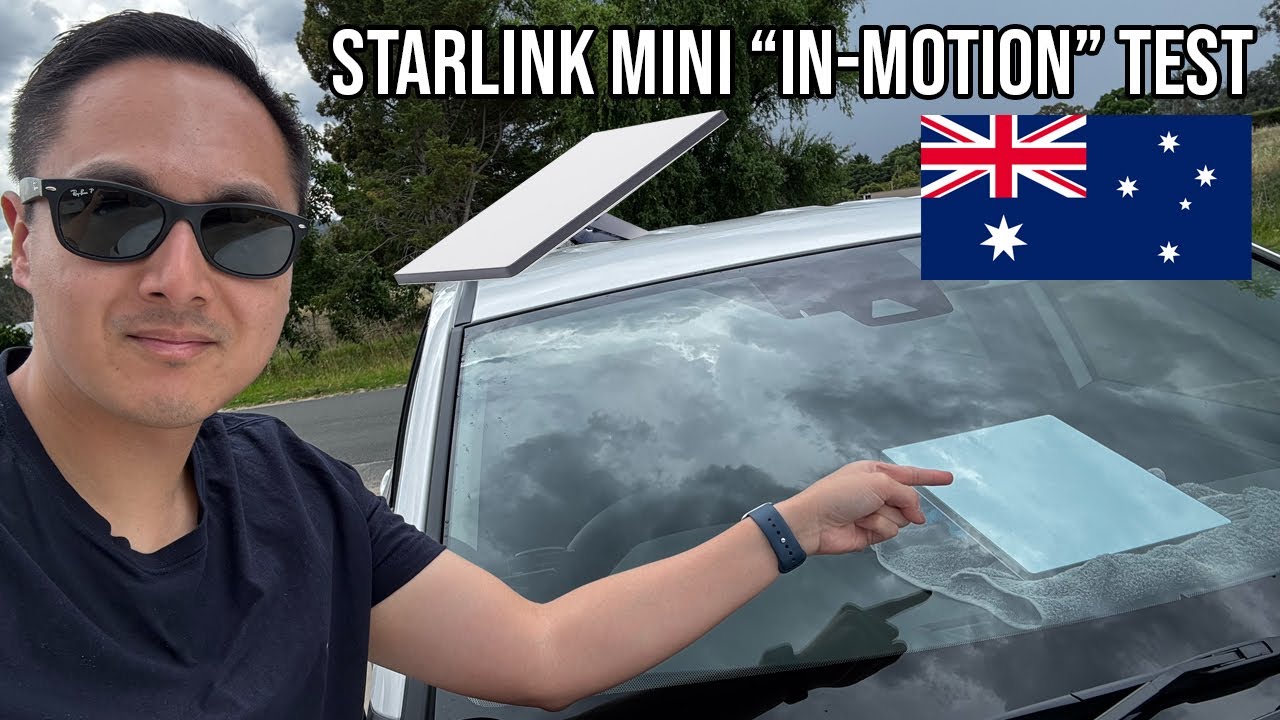 STARLINK MINI SPEED TEST IN MY RAV4 - YouTube