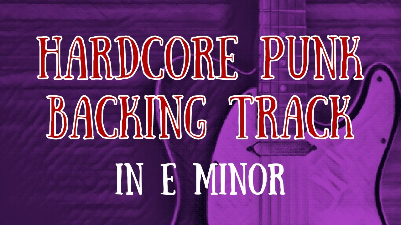 Hardcore Punk Backing Track in E minor - YouTube