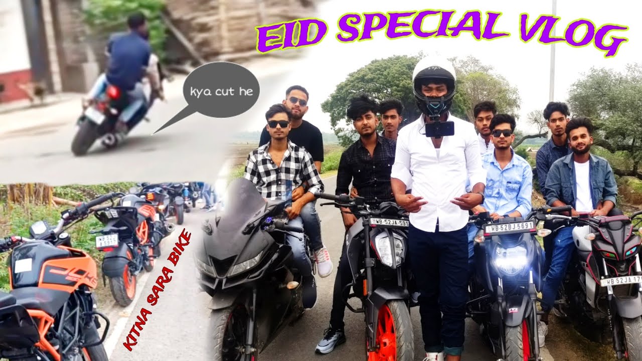 EID 2024 SPECIAL VLOG & PUBLIC REACTION 😱🥰 MT15, R15, KTM200, KTM 250 ...