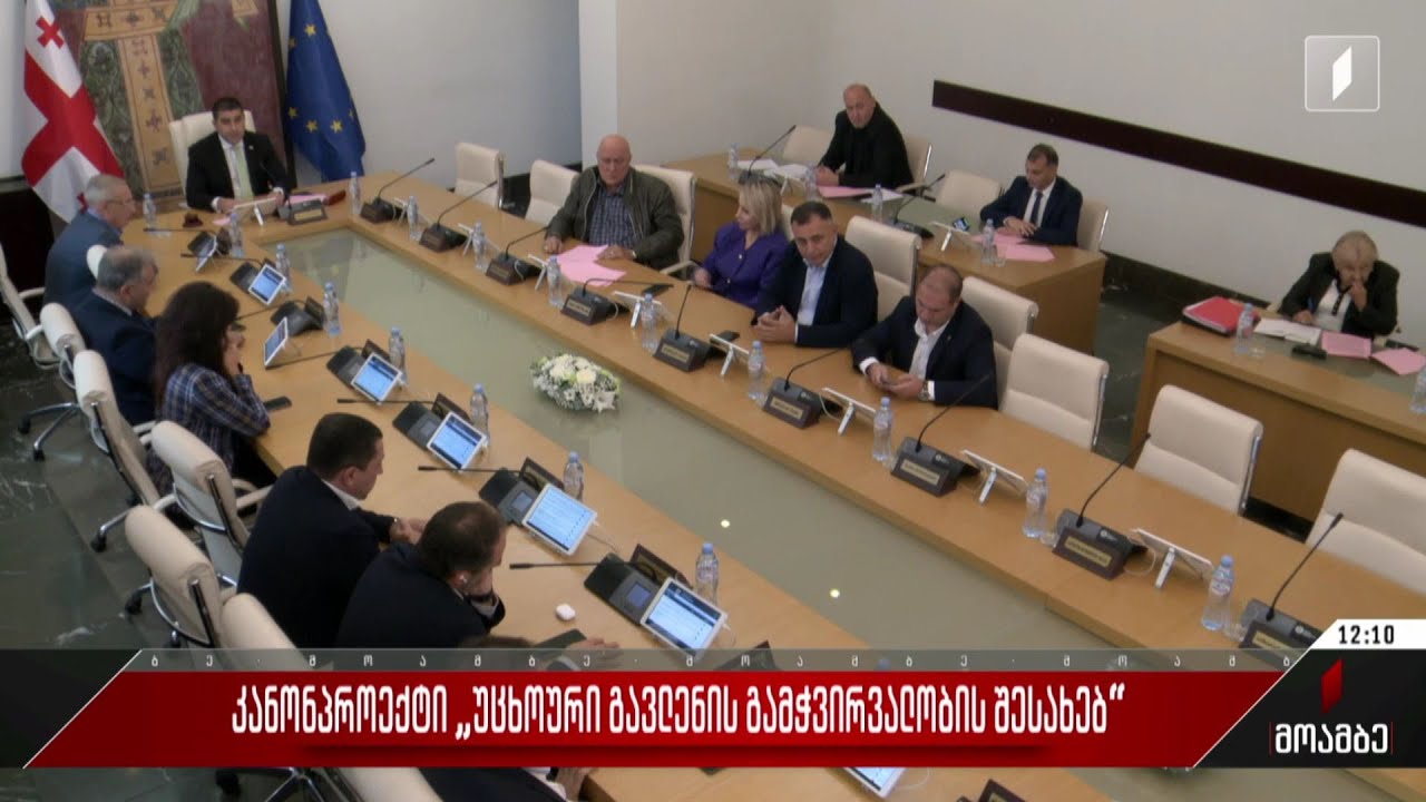 კანონპროექტი „უცხოური გავლენის გამჭვირვალობის შესახებ“ Youtube