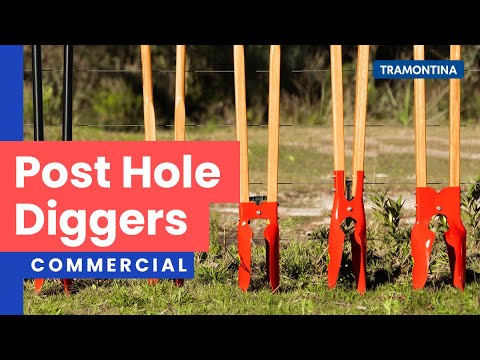 How to install fence posts with post hole diggers? | Tramontina - YouTube