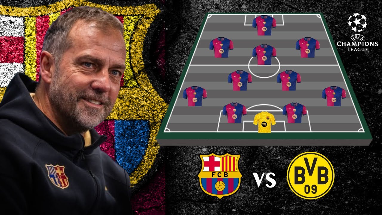 🚨 Barcelona vs Dortmund Starting Lineup Predictions 🔥 Champions League ...