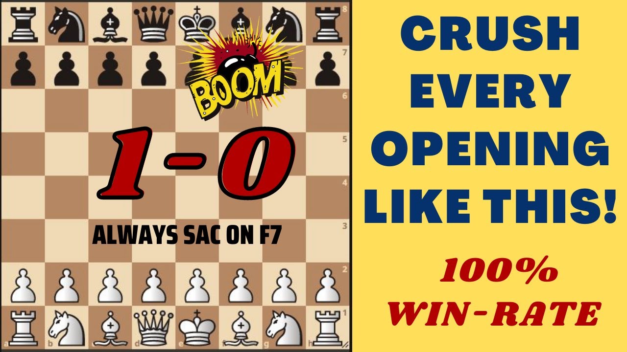 Win Chess Easily! By Sacrificing on f7 | Traps Included. Pt1 - YouTube
