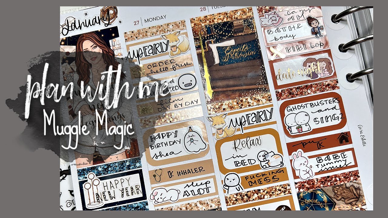 Plan with Me | Muggle Magic (Glam Planner) - YouTube