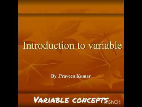 Short Introduction To Variable(explained)🔥🔥 - YouTube