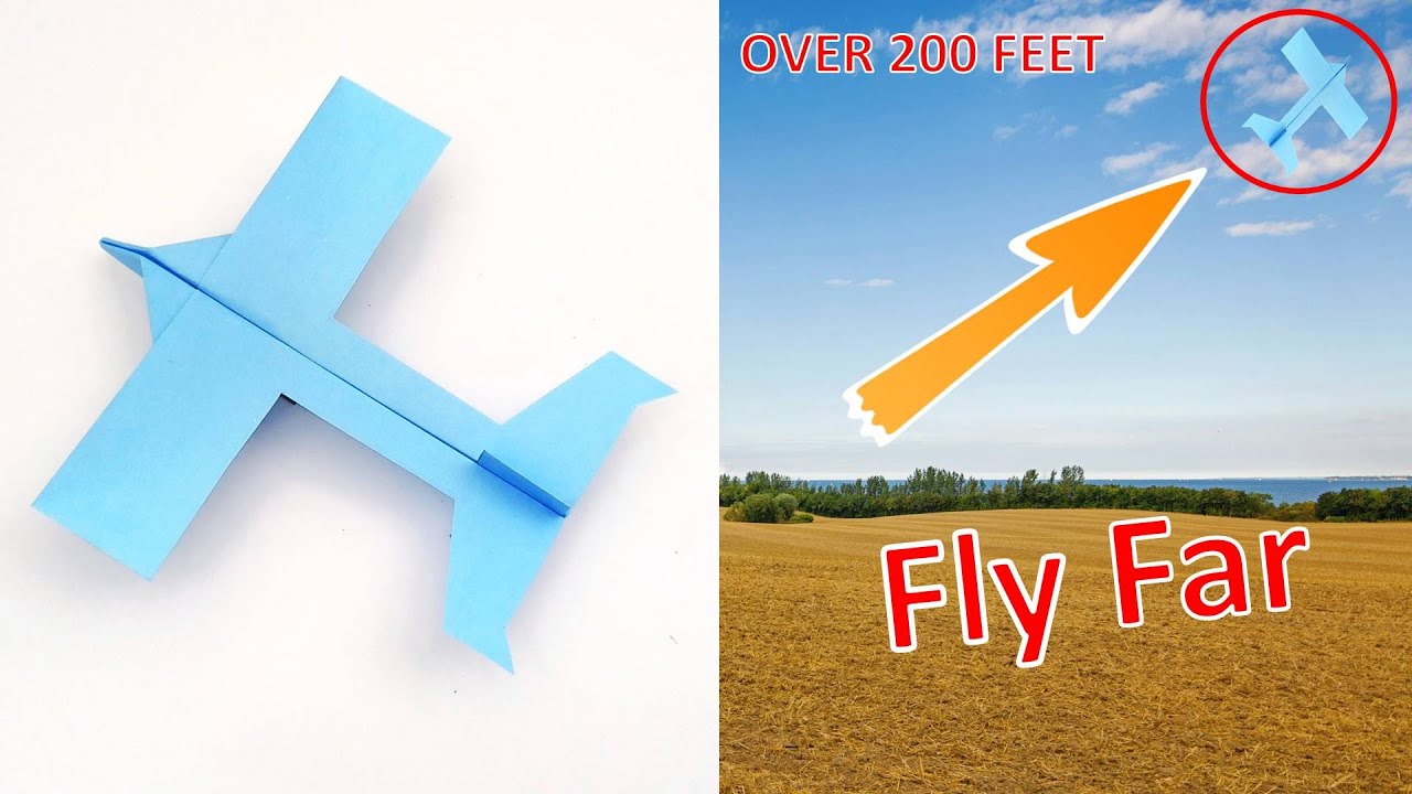 How to Make Paper Things - Paper Plane That Flies Far - Easy Paper ...