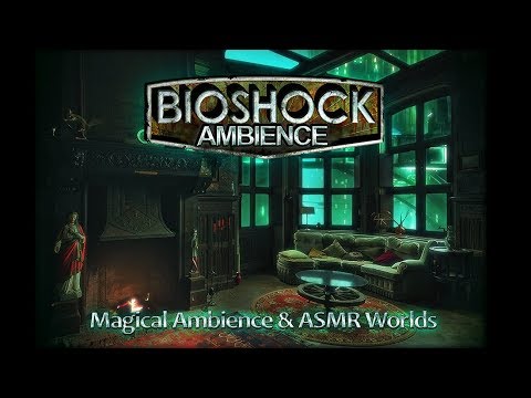 BIOSHOCK Inspired Ambience ASMR, Animated Art | Sleep Study White Noise ...