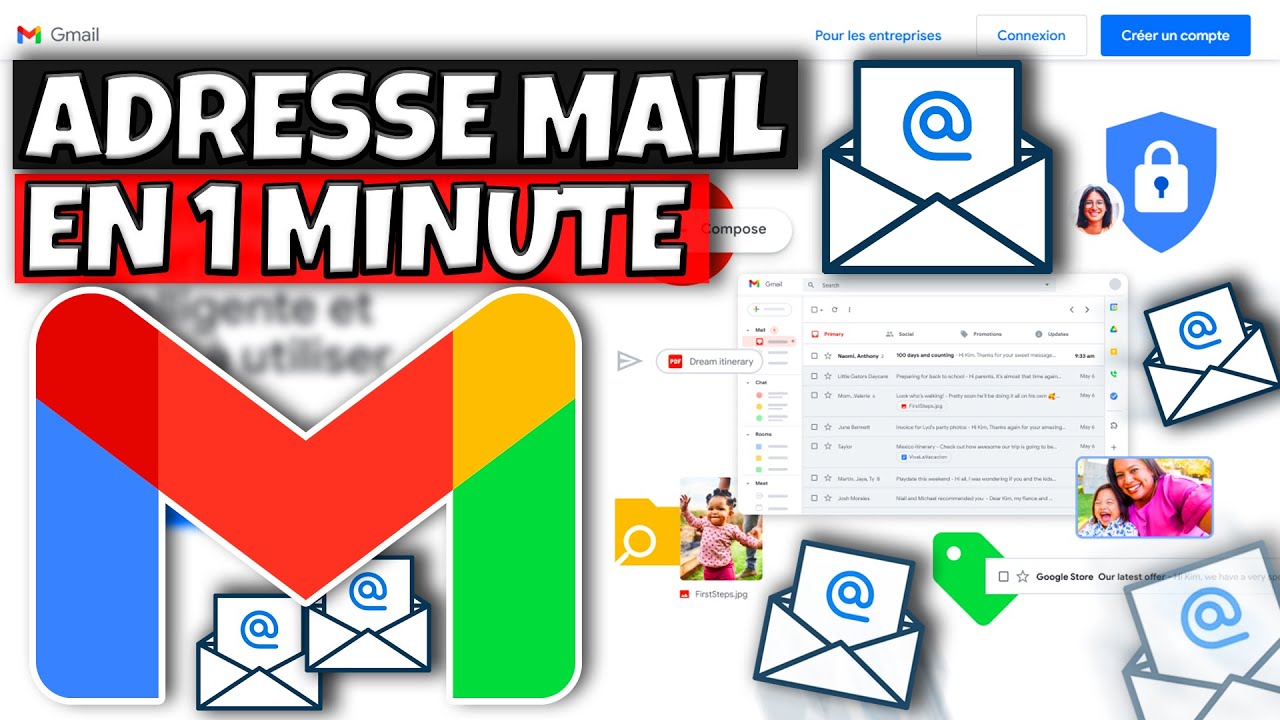 💌 Comment créer rapidement une adresse mail - Gmail - Compte Google ...