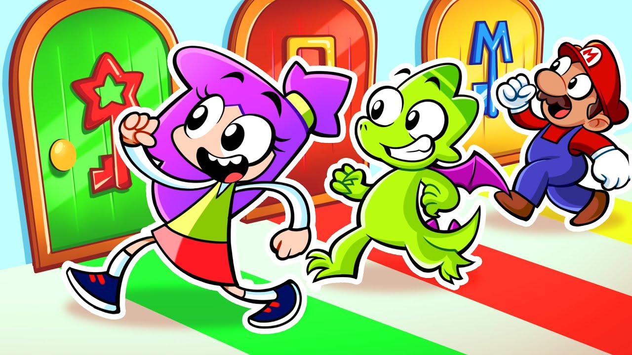 Oh, No! This is Color Trap 🗝️ ⚠️ Learn colors with Viv and Denny ️ 💙 💚 ...