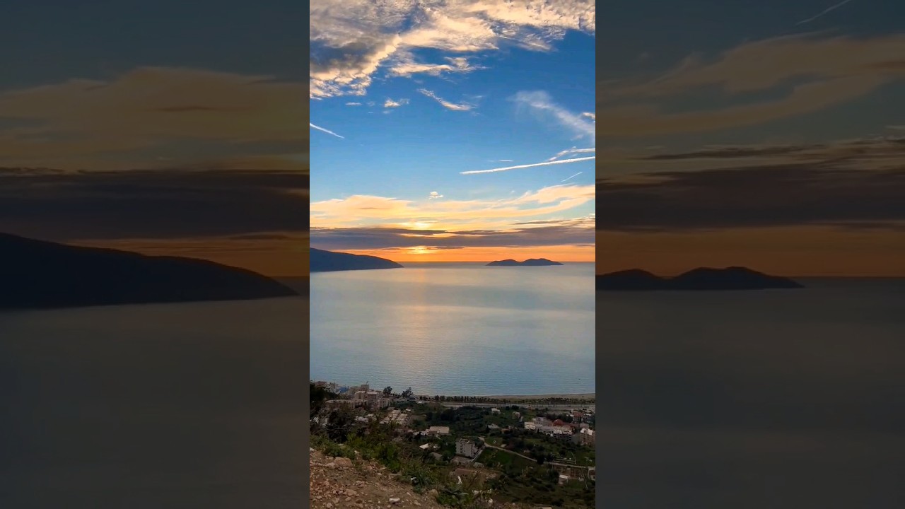 perendimi i diellit ne vlore #alborginaltv #vlog #vlore #sazan # ...